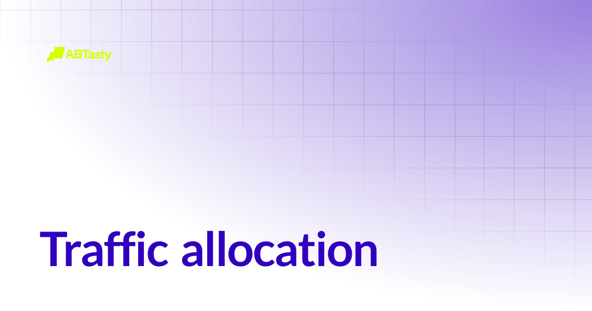 Traffic allocation | AB Tasty Documentation